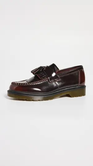 Dr. Martens Adrian Loafers In Red Arcadia - 30% Off | Editorialist